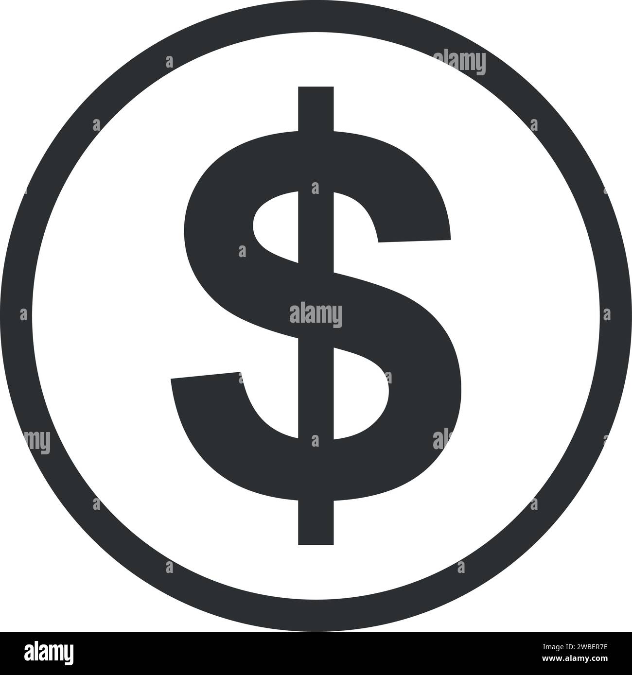Dollar Sign Icon in Flat Style Stock Vector Image & Art - Alamy