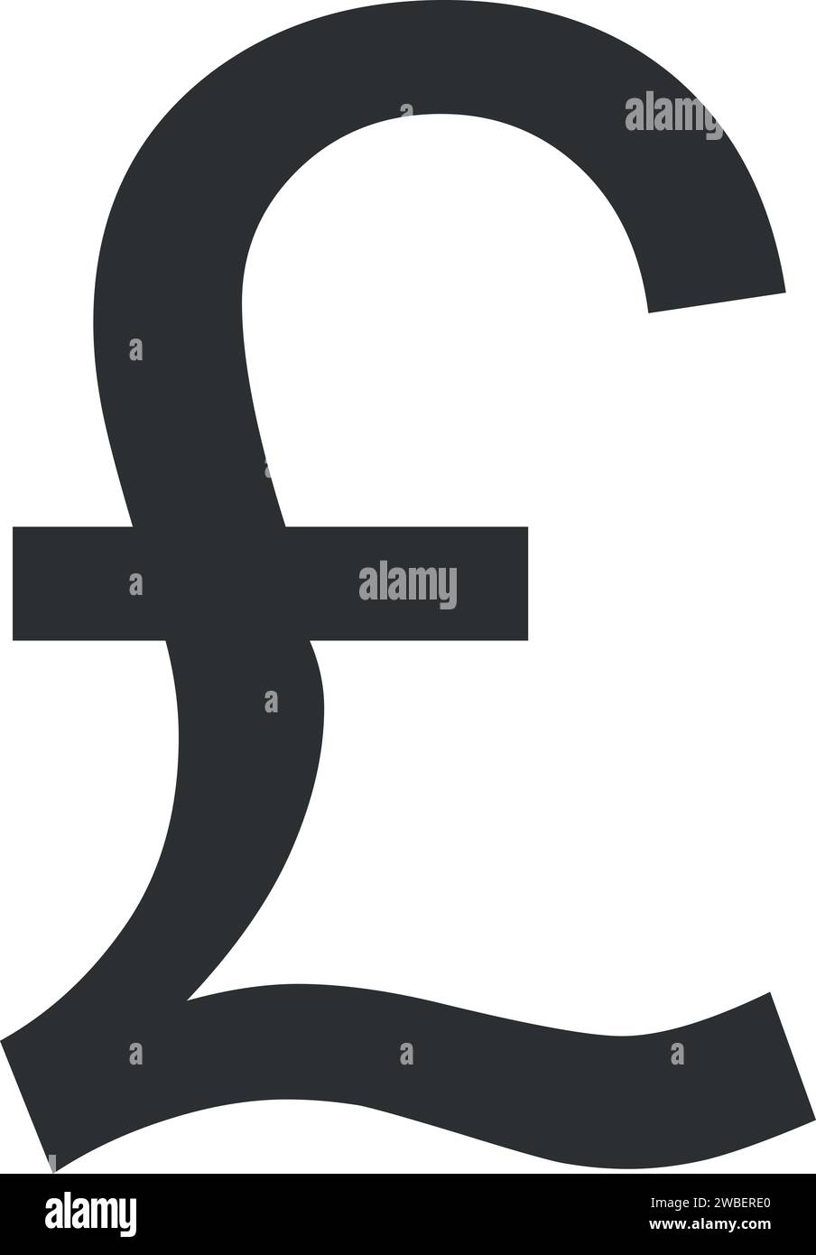 British Pound Sterling Sign Icon in Flat Style Stock Vector Image & Art ...
