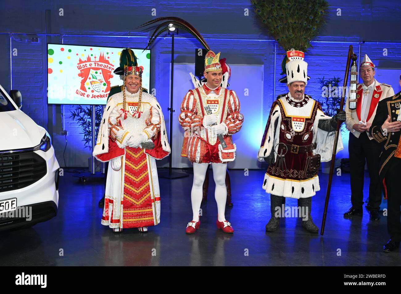 Das Kölner Karneval Dreigestirn der Karnevalsession 2023 / 2024. l-r ...