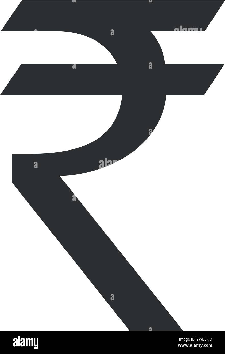 Indian Rupee Sign Icon in Flat Style Stock Vector Image & Art - Alamy