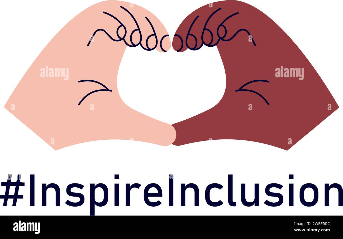 Inspire Inclusion International Womens Day Concept Vector Illustration