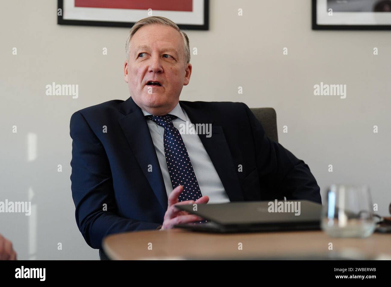 Kevan Jones Labour MP for North Durham, during a meeting of the ...