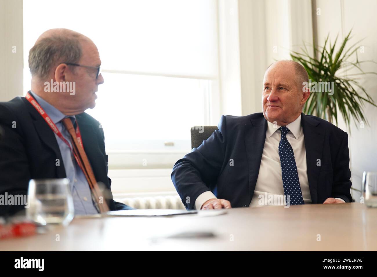 Lord James Arbuthnot (left) and Post Office minister Kevin Hollinrake ...