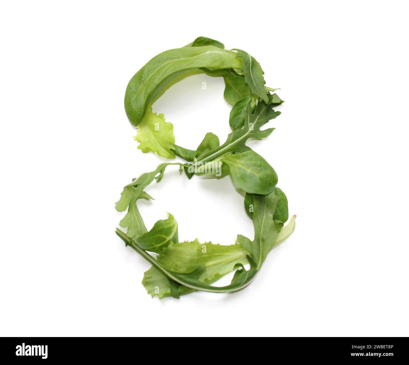 number eight from green chili pepper, salad for encyclopedias, cook ...