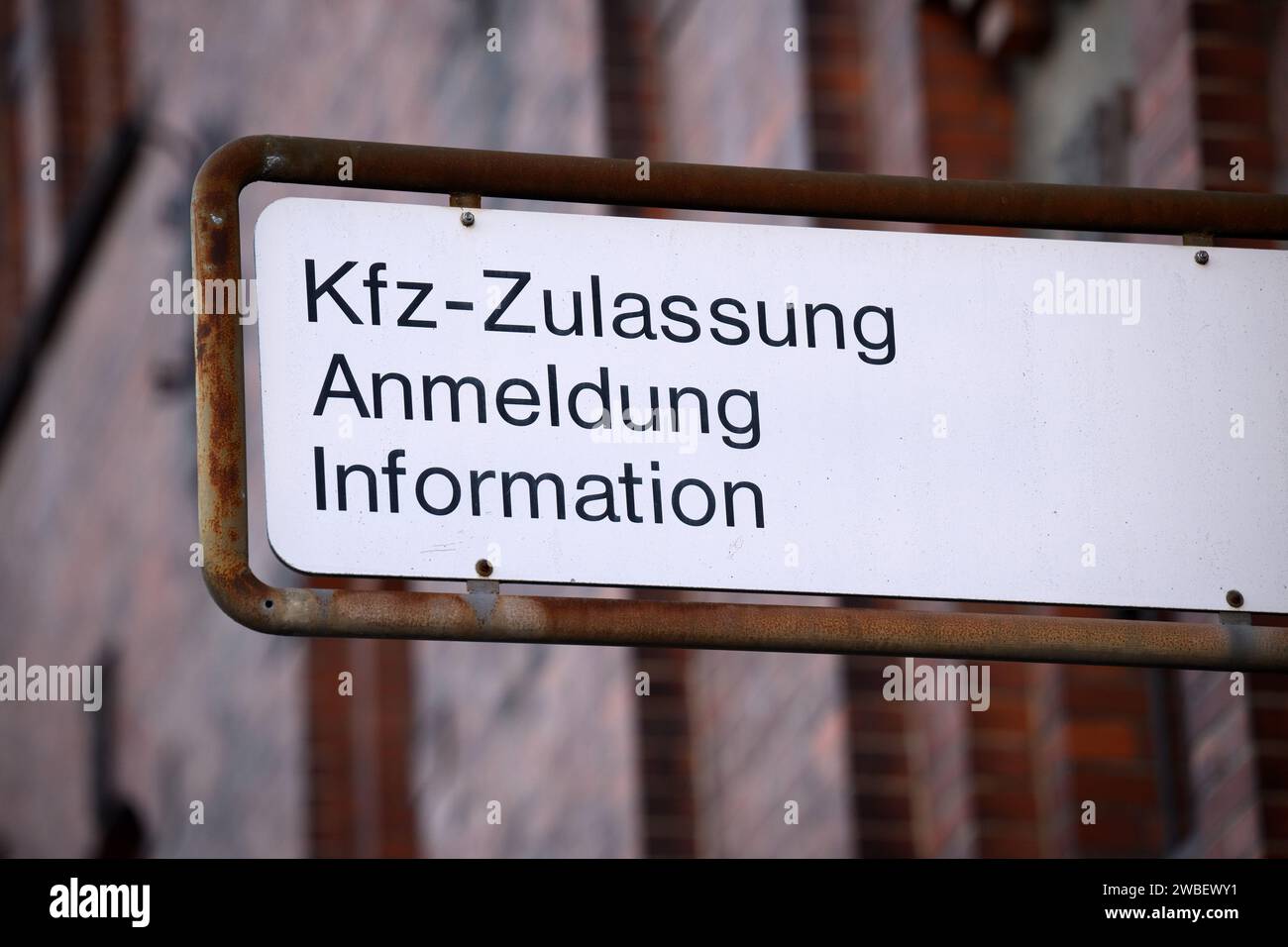 Berlin, Germany. 10th Jan, 2024. A sign points to the entrance of the ...