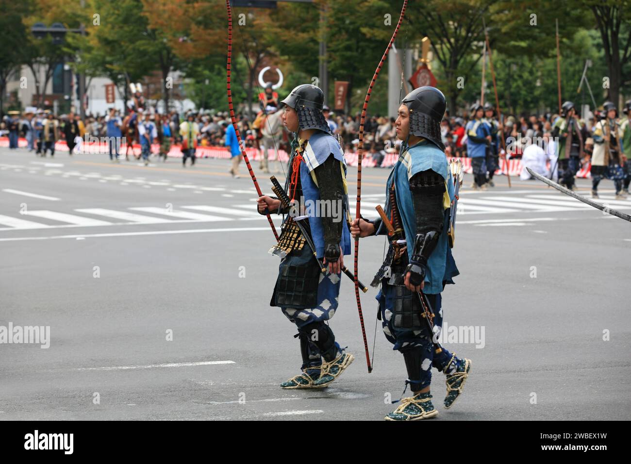 Kyoto, Japan - October 22, 2007: Warriors from the retinue in ...