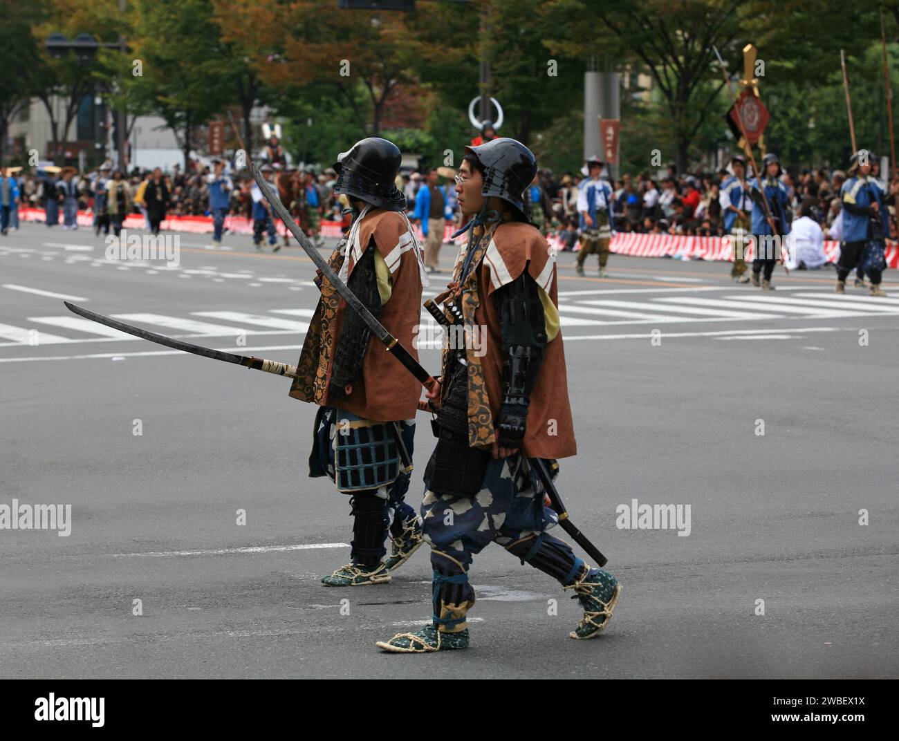 Kyoto, Japan - October 22, 2007: Warriors from the retinue in ...