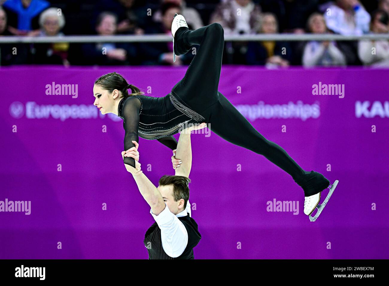 Maria PAVLOVA & Alexei SVIATCHENKO (HUN), during Pairs Short Program ...