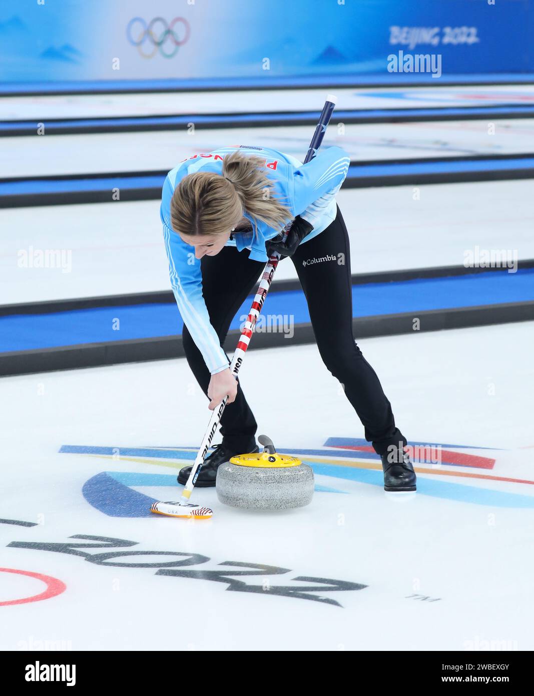 FEB 5, 2022 - Beijing, China: Vicky Persinger and Chris Plys of Team ...