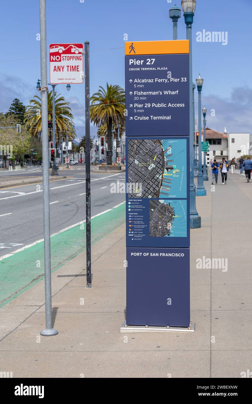 San francisco cruise terminal sign hi-res stock photography and images ...