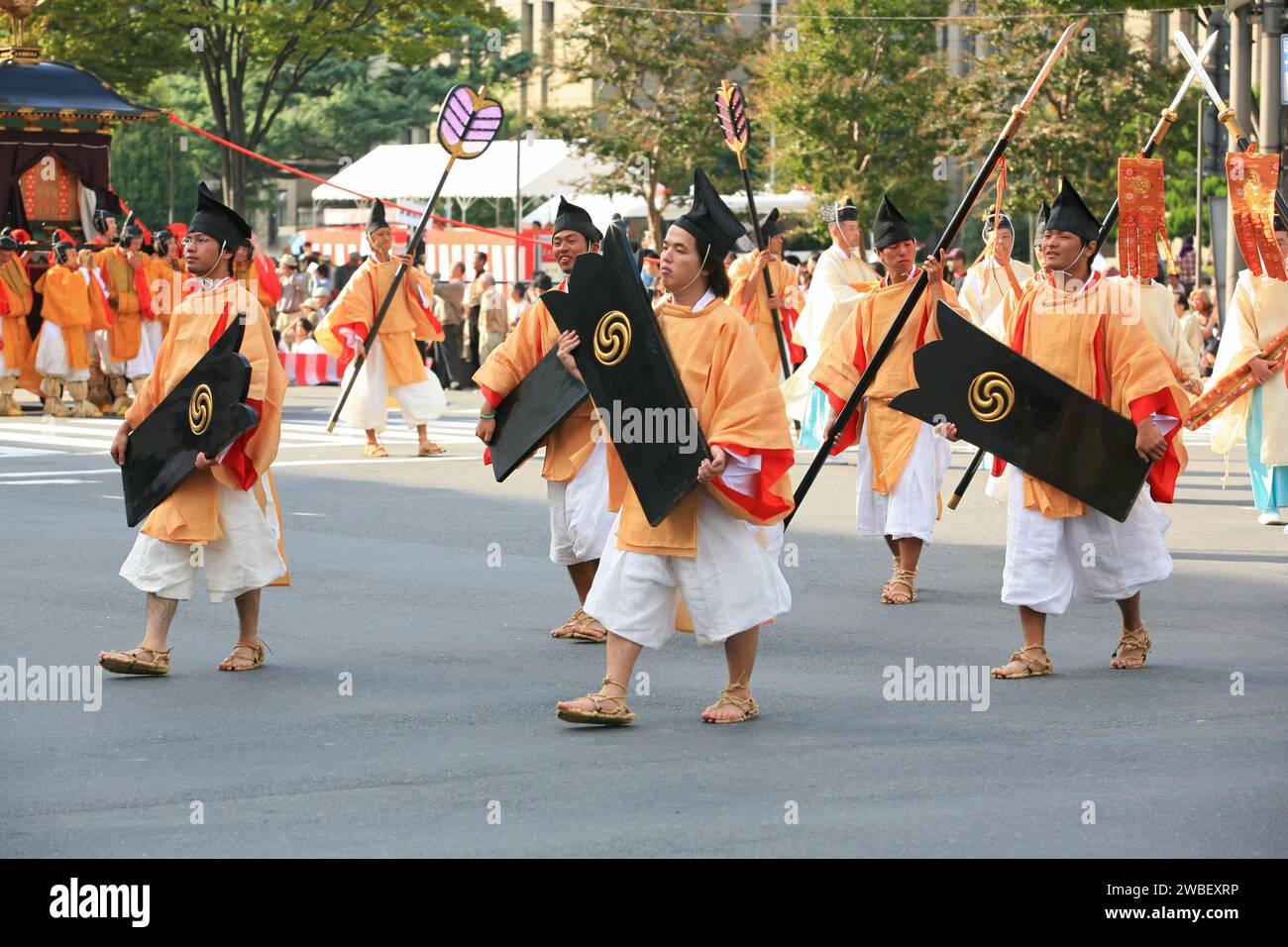 Kyoto, Japan - October 22, 2007: The participant of Shinko-retsu ...