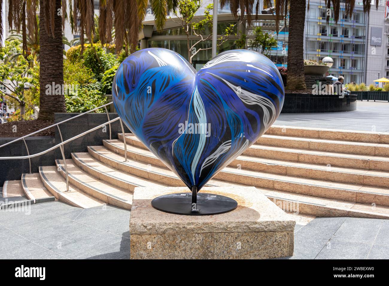 Blue heart emerge hi-res stock photography and images - Alamy