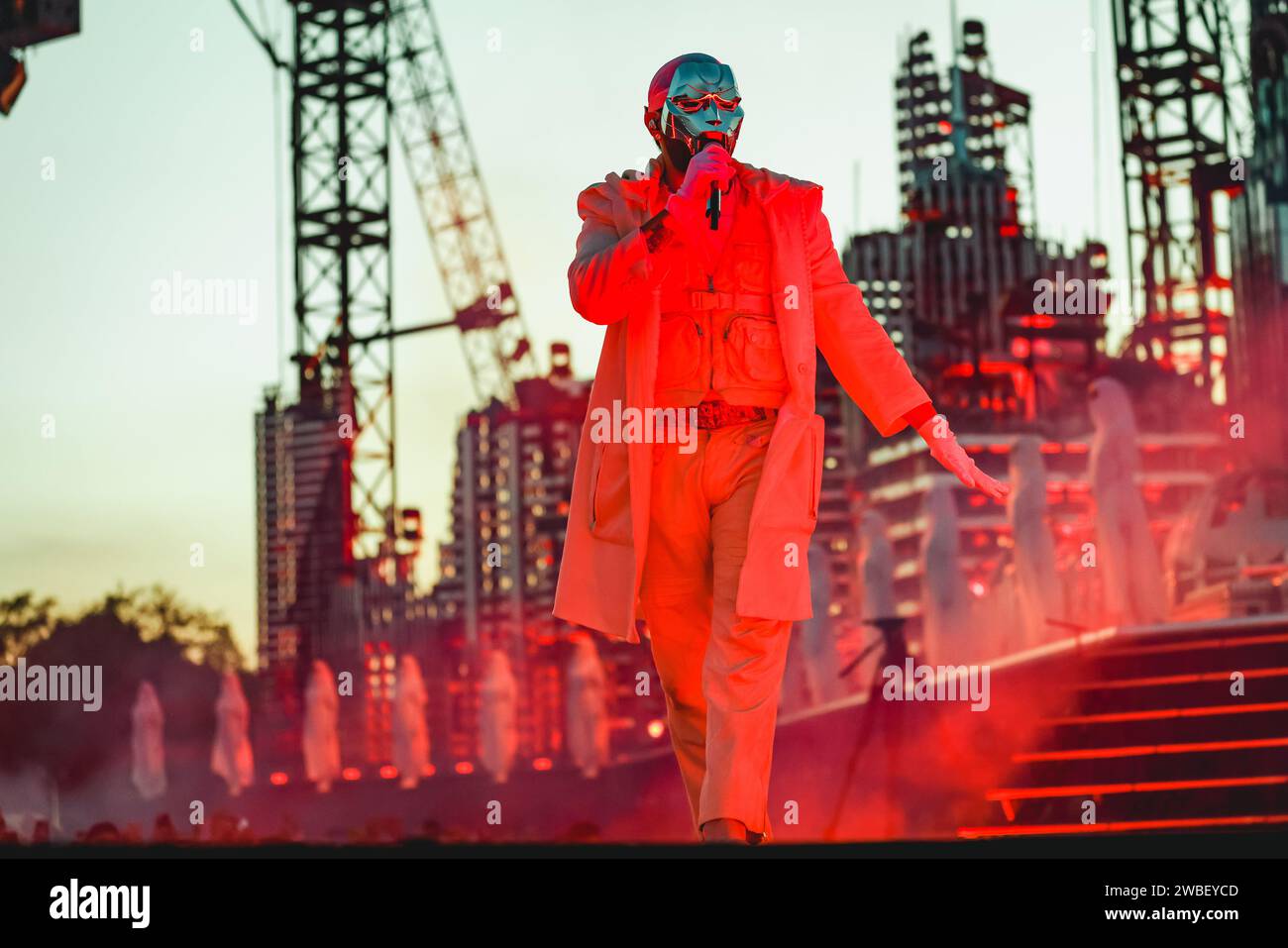 Milan, Italy. 27th July, 2023. The Weeknd is performing live during the ...
