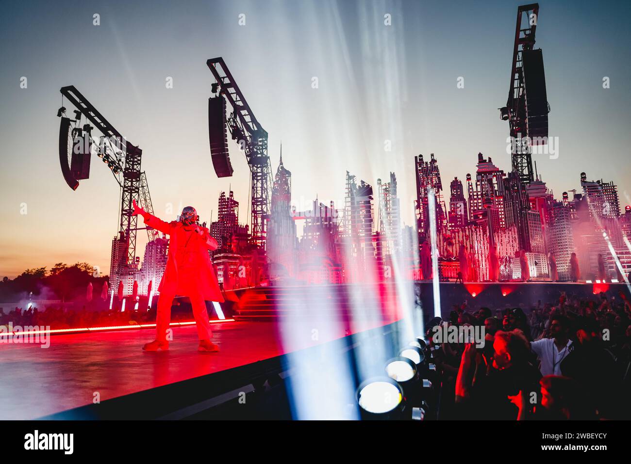 Milan, Italy. 27th July, 2023. The Weeknd is performing live during the ...