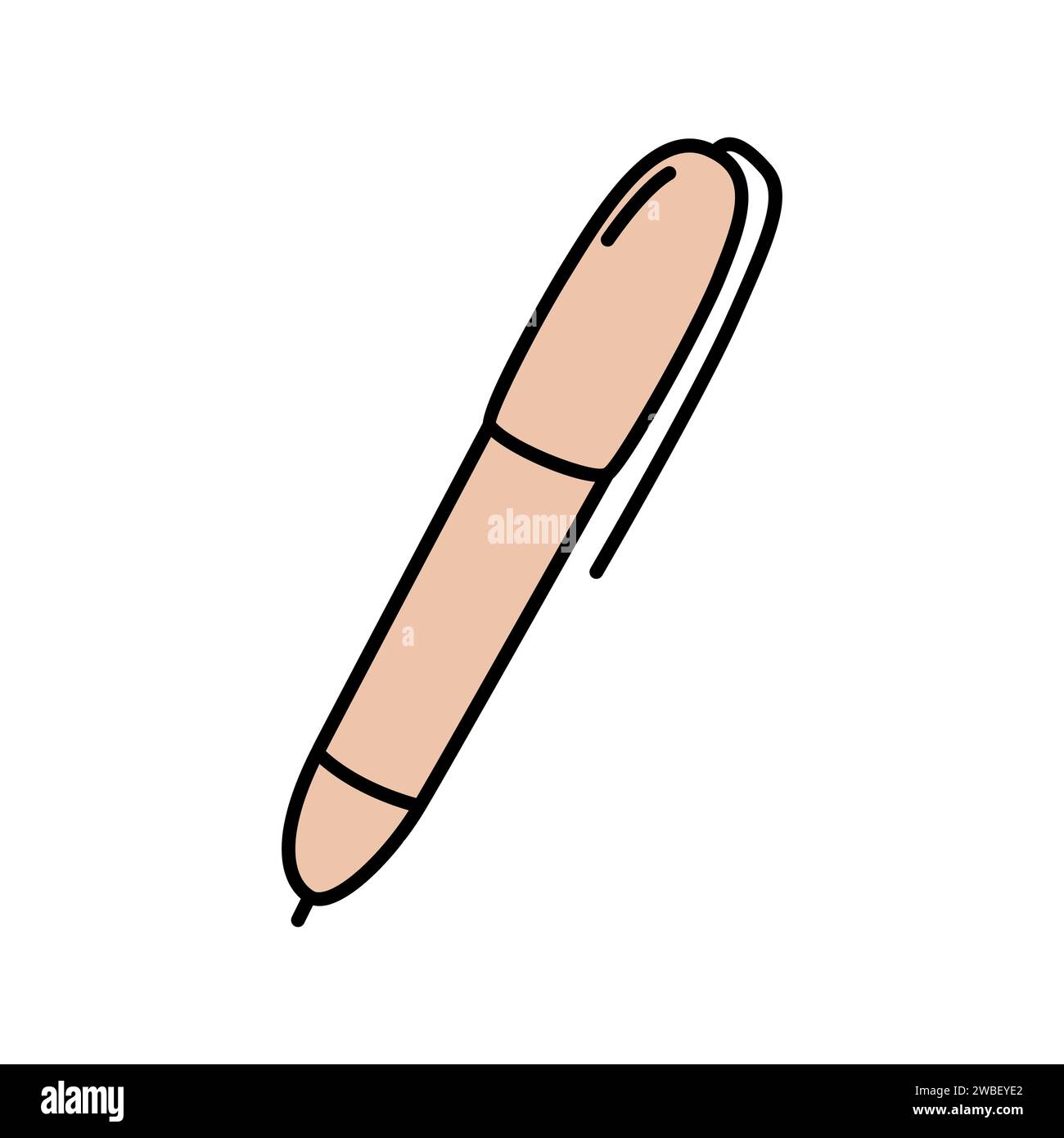 Vector illustration of fountain pen in cartoon style Stock Vector Image ...