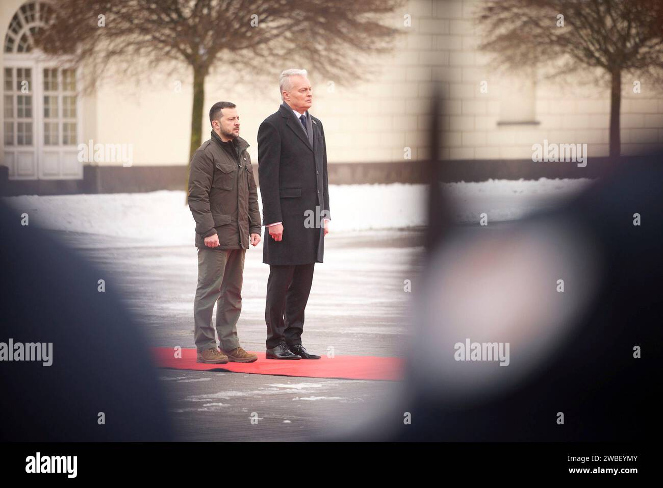 Vilinus, Lithuania. 10th Jan, 2024. Ukrainian President Volodymyr ...
