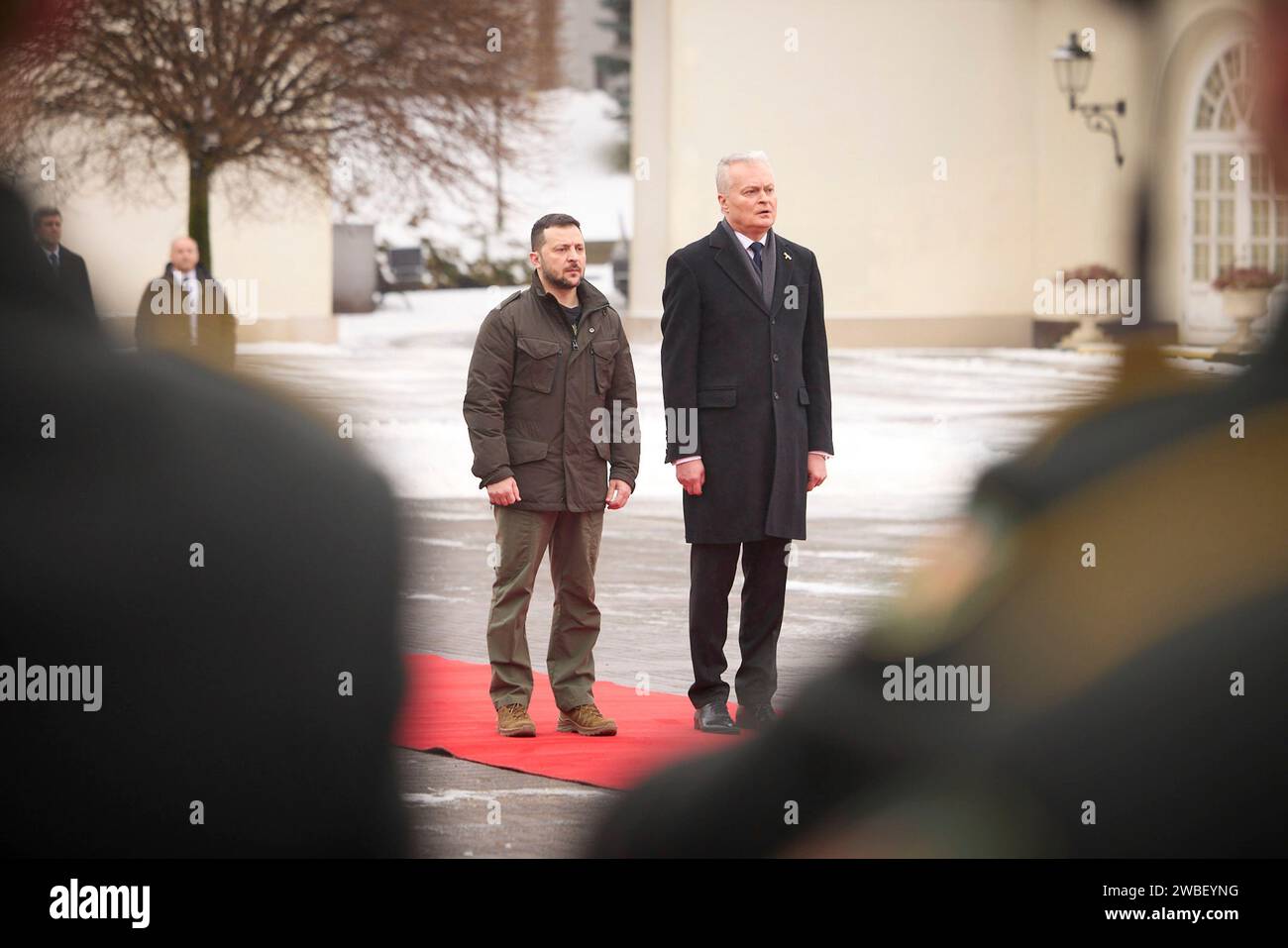 Vilinus, Lithuania. 10th Jan, 2024. Ukrainian President Volodymyr ...