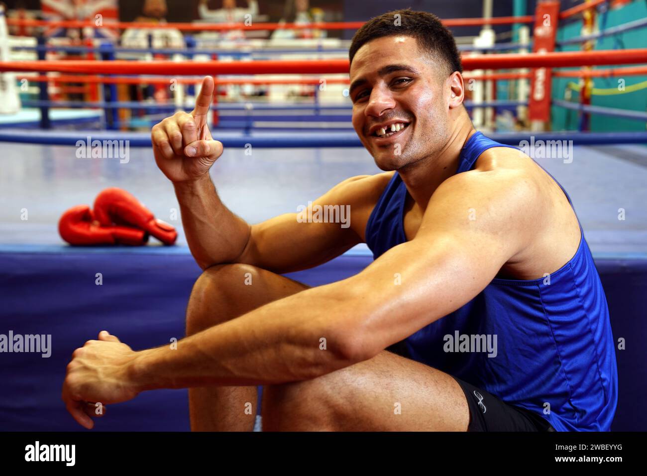 Delicious Orie during a media day at The English Institute of Sport ...