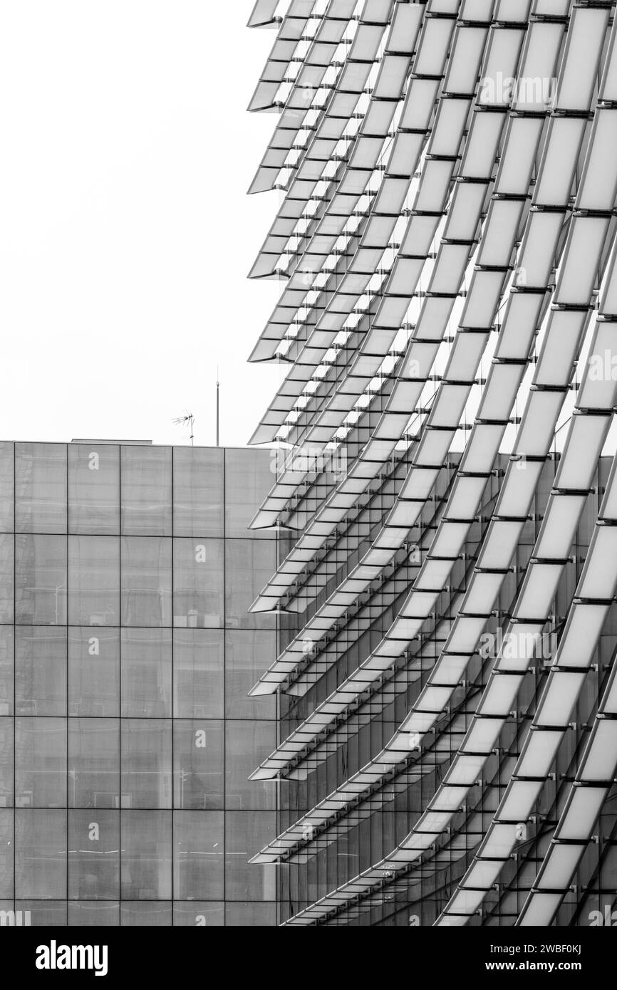 Modern architectural detail office Black and White Stock Photos ...