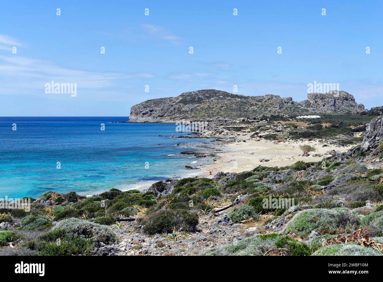 Falassarna beach, west coast, Crete, Greece Stock Photo - Alamy