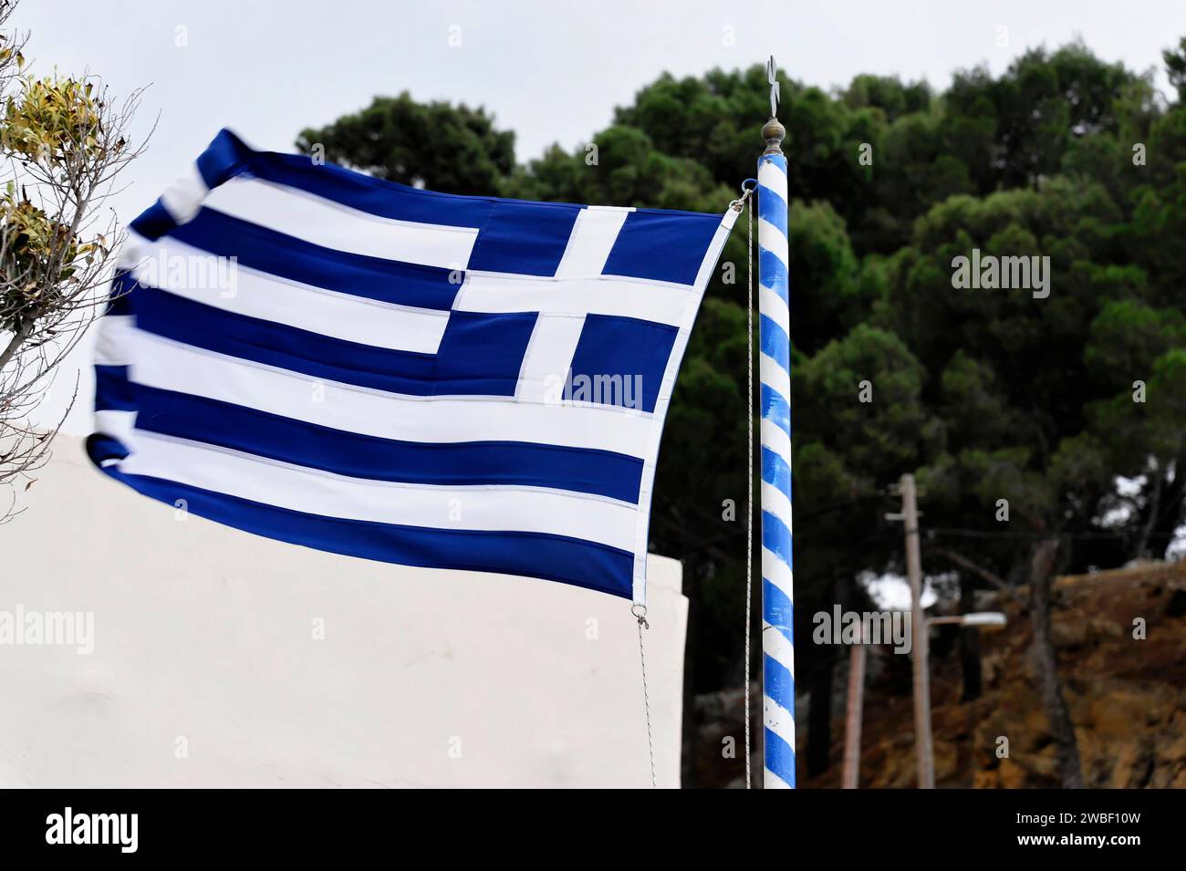 Crete flag hi-res stock photography and images - Alamy