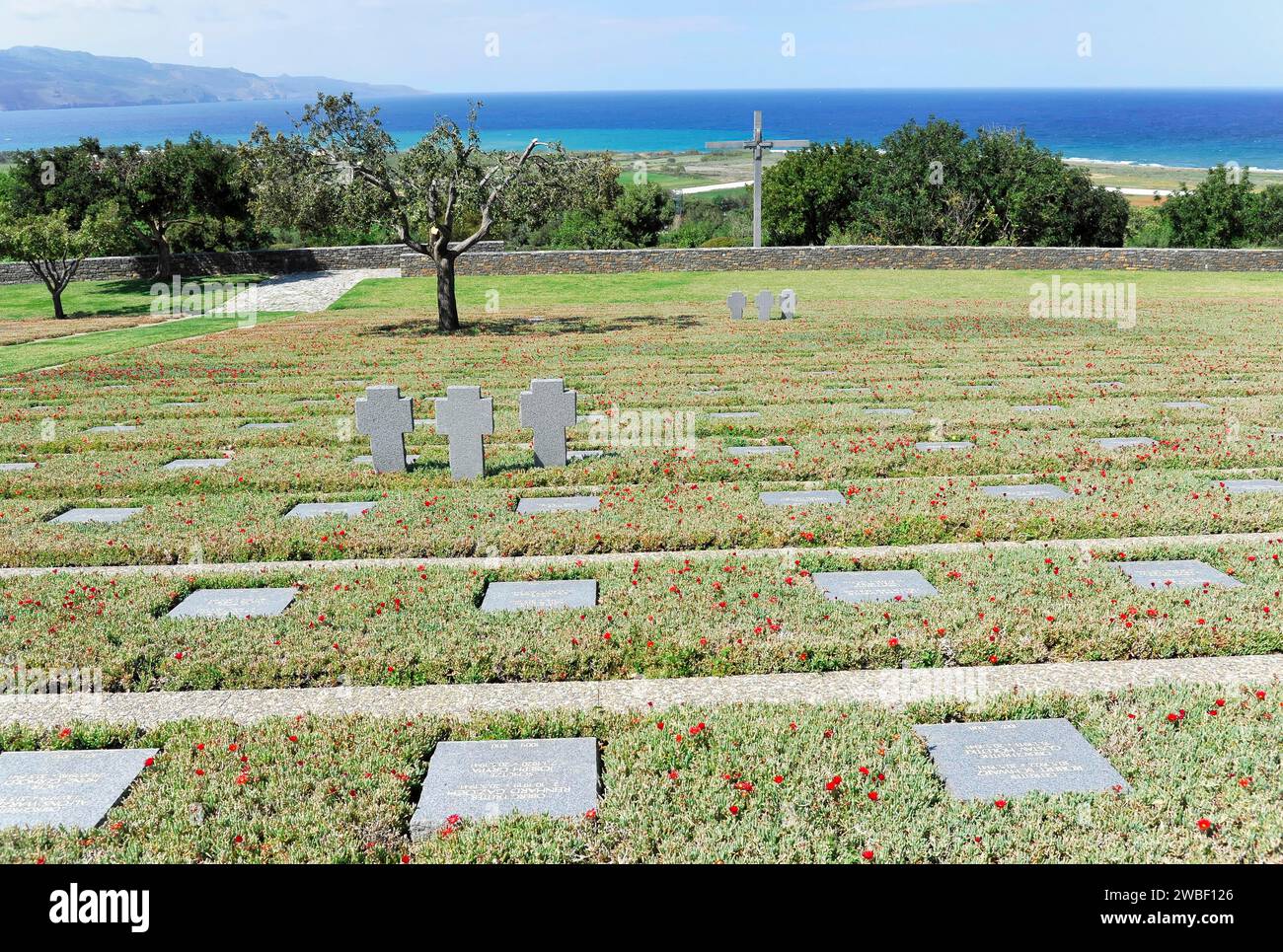 German military cemetery, Maleme, Crete, Greece Stock Photo - Alamy