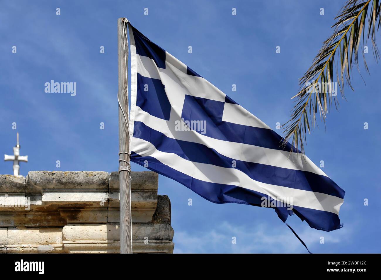 Crete flag hi-res stock photography and images - Alamy
