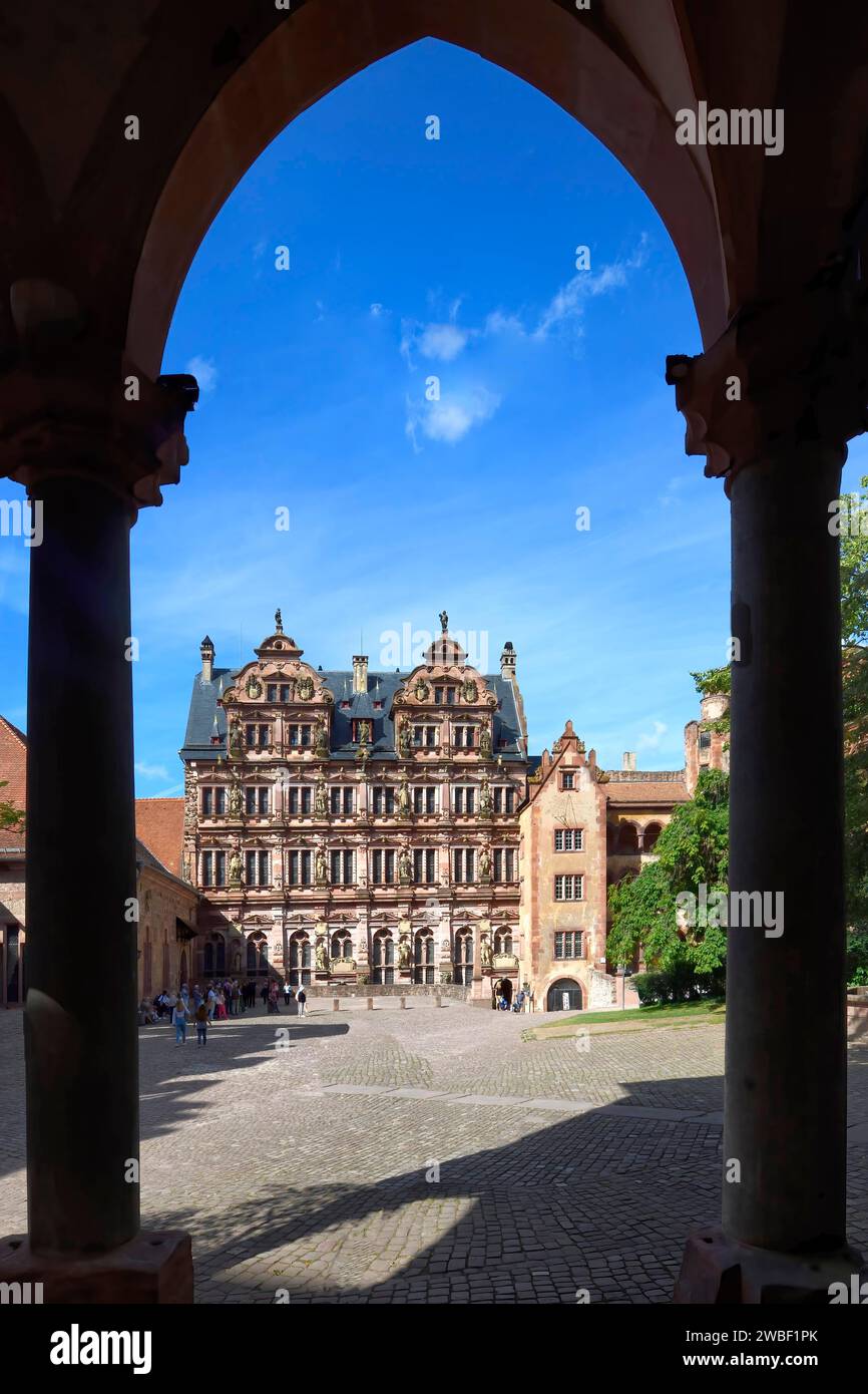 Heidelberg castle courtyard hi-res stock photography and images - Alamy