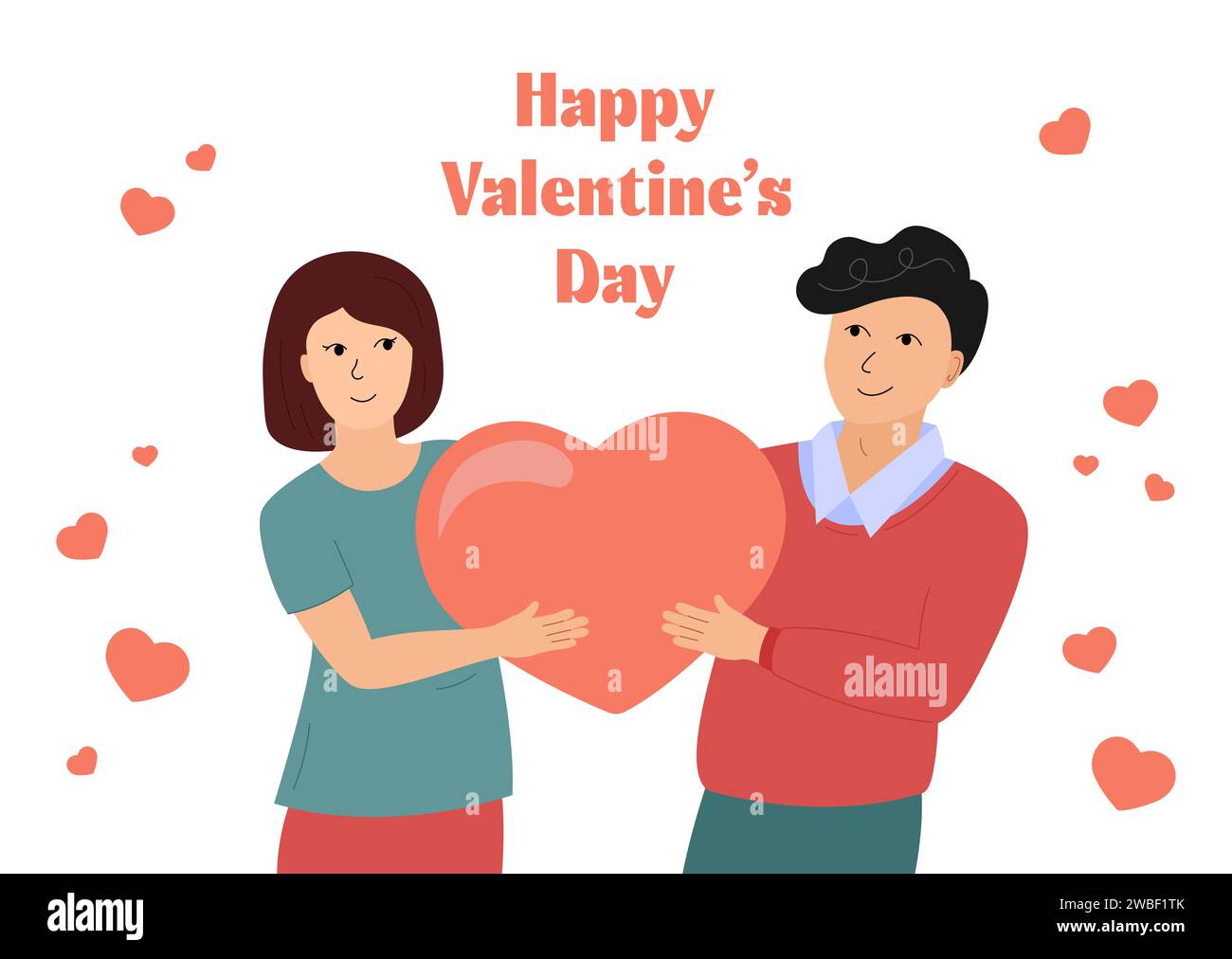 Card beloved on valentines Stock Vector Images - Alamy