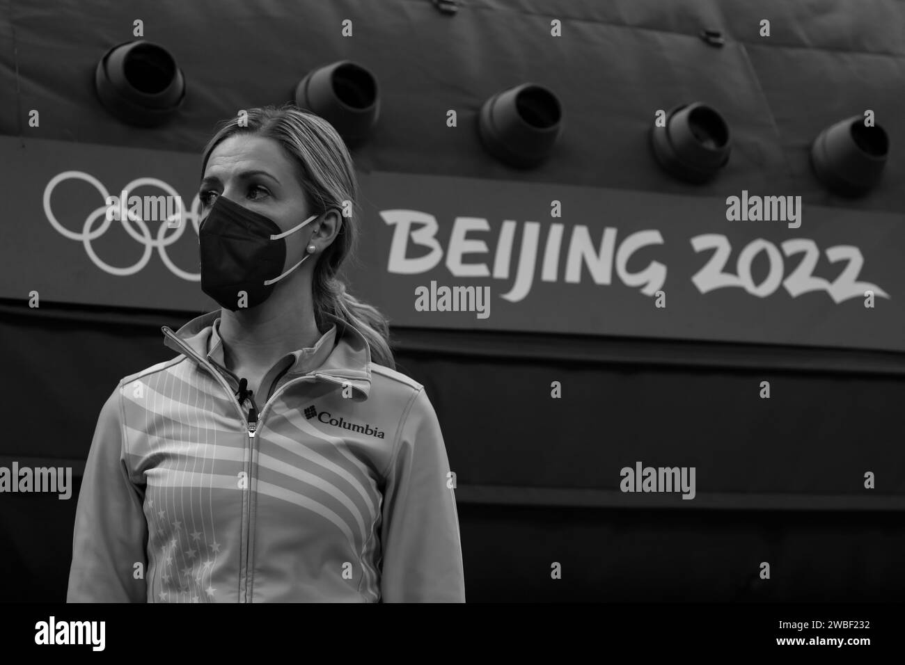 2022 beijing olympic games Black and White Stock Photos & Images - Alamy