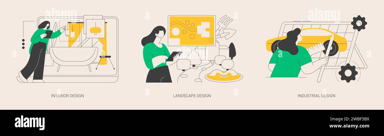 Design studio abstract concept vector illustrations Stock Vector Image ...