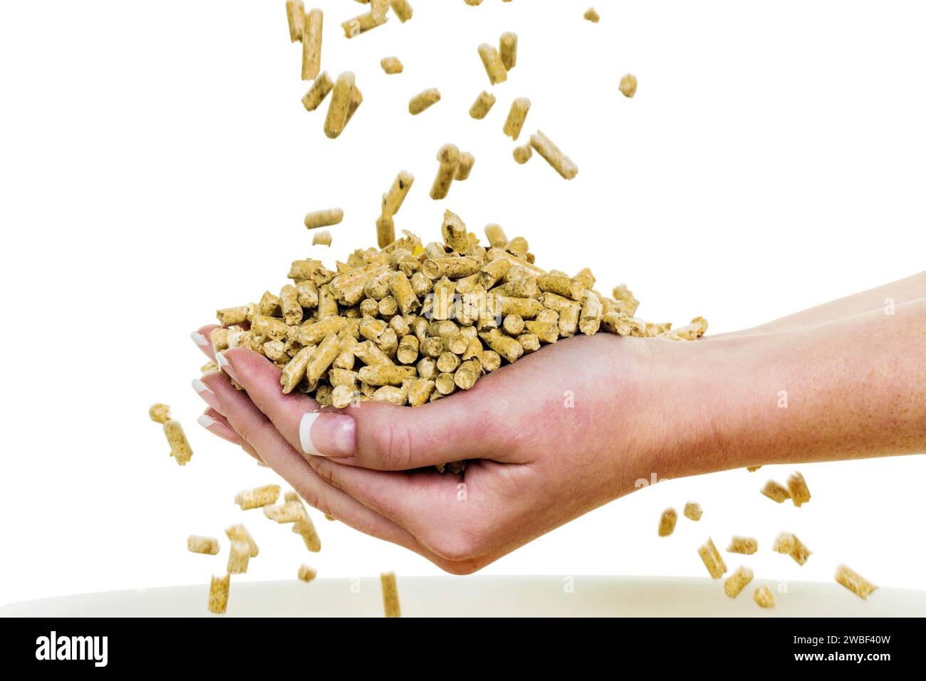 Pellets, Sustainable heating, Firewood, Fuel Stock Photo - Alamy
