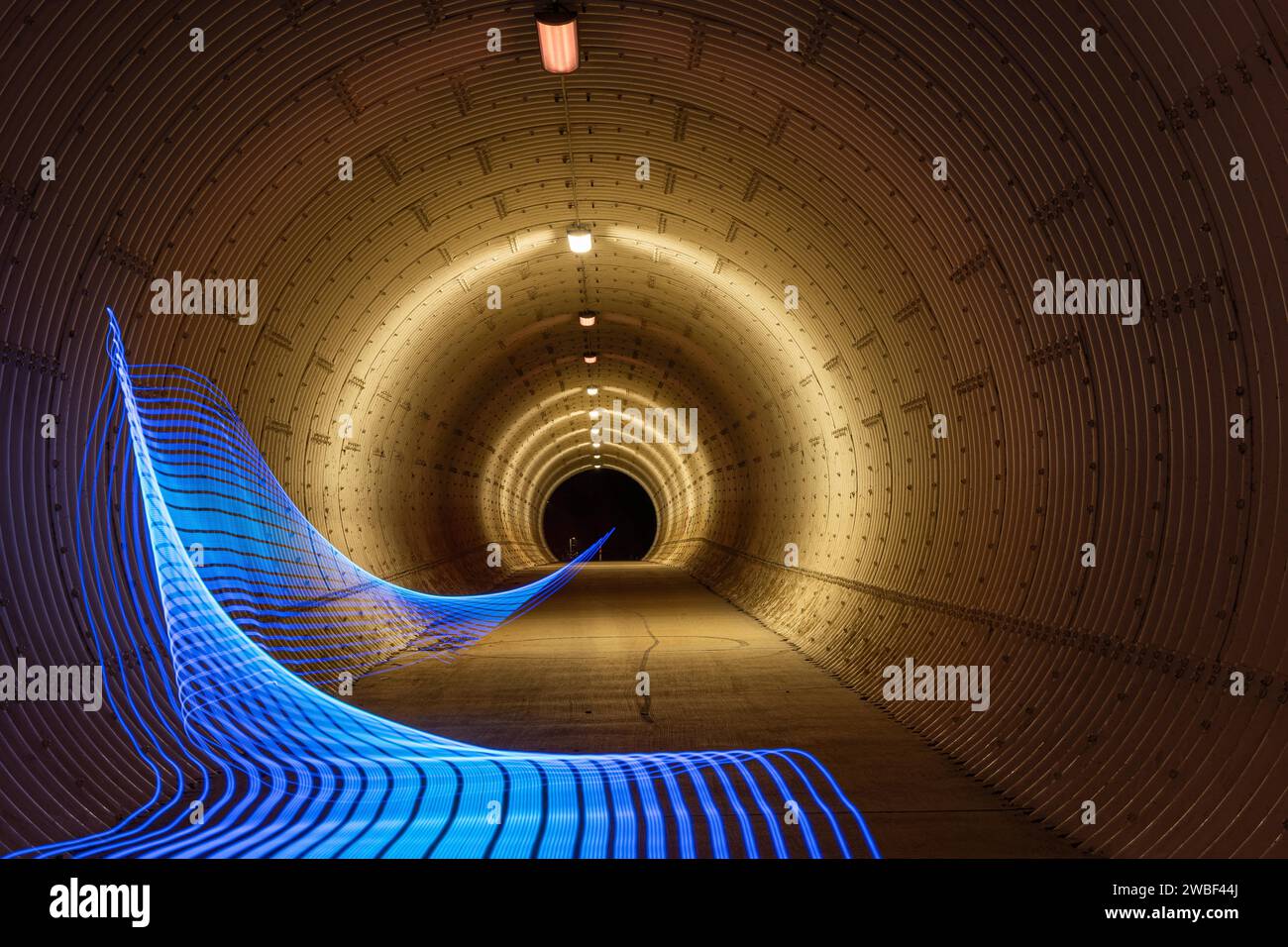 Blue light installation hi-res stock photography and images - Alamy