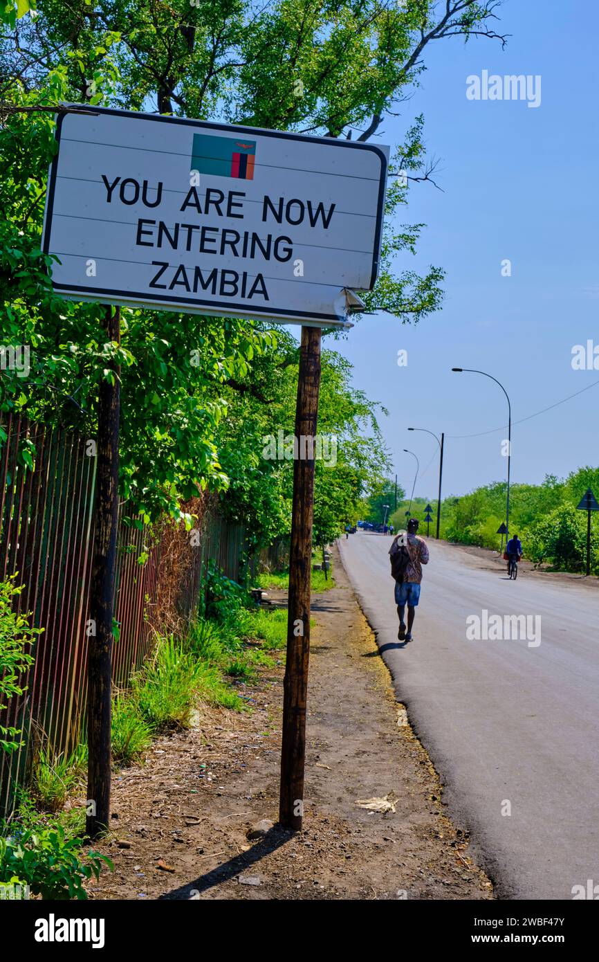 Zambia border hi-res stock photography and images - Alamy