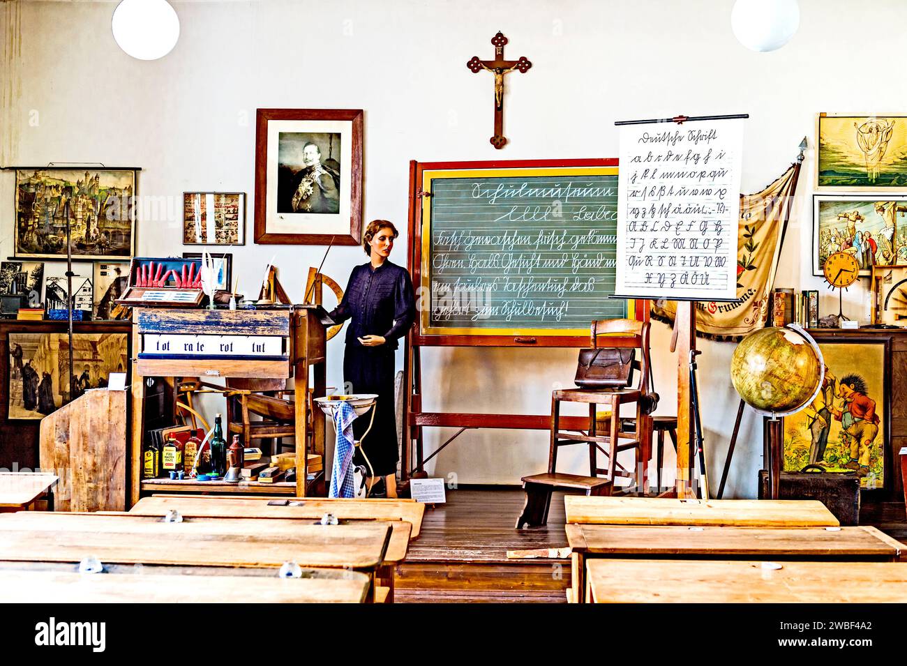 Life in school 100 Years ago Stock Photo - Alamy