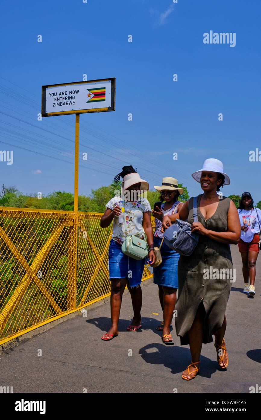 Zimbabwe, Matabeleland North province, Zambezi River at Victoria Falls ...