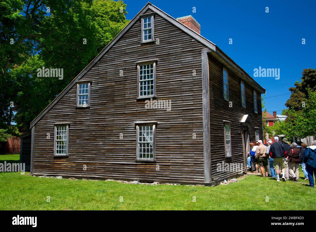 Tour at John Adams birthplace, Adams National Historical Park, Quincy ...
