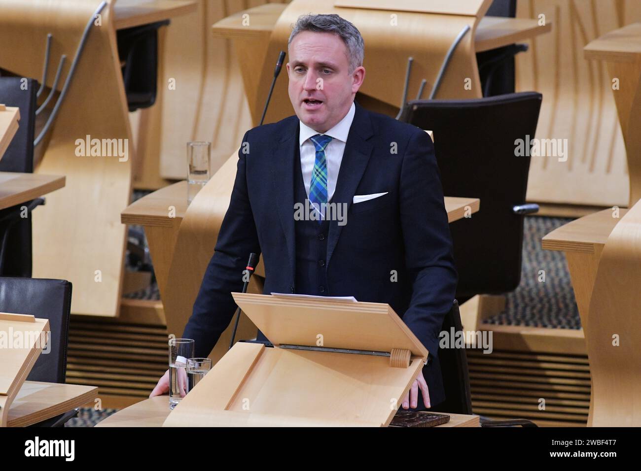 Edinburgh Scotland, UK 10 January 2024. Alex Cole-Hamilton MSP at the ...