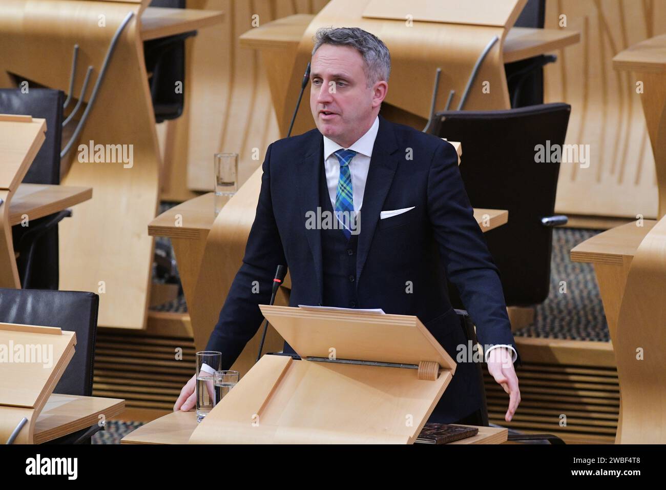 Edinburgh Scotland, UK 10 January 2024. Alex Cole-Hamilton MSP at the ...