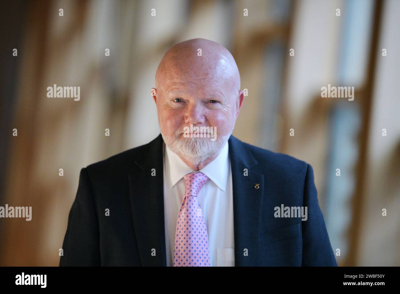 Edinburgh Scotland, UK 10 January 2024. Colin Beattie MSP at the ...