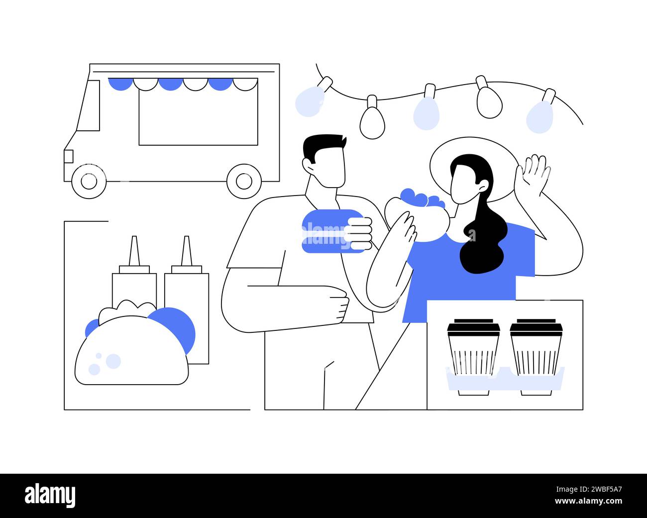 Enjoying the meal isolated cartoon vector illustrations Stock Vector Image & Art - Alamy