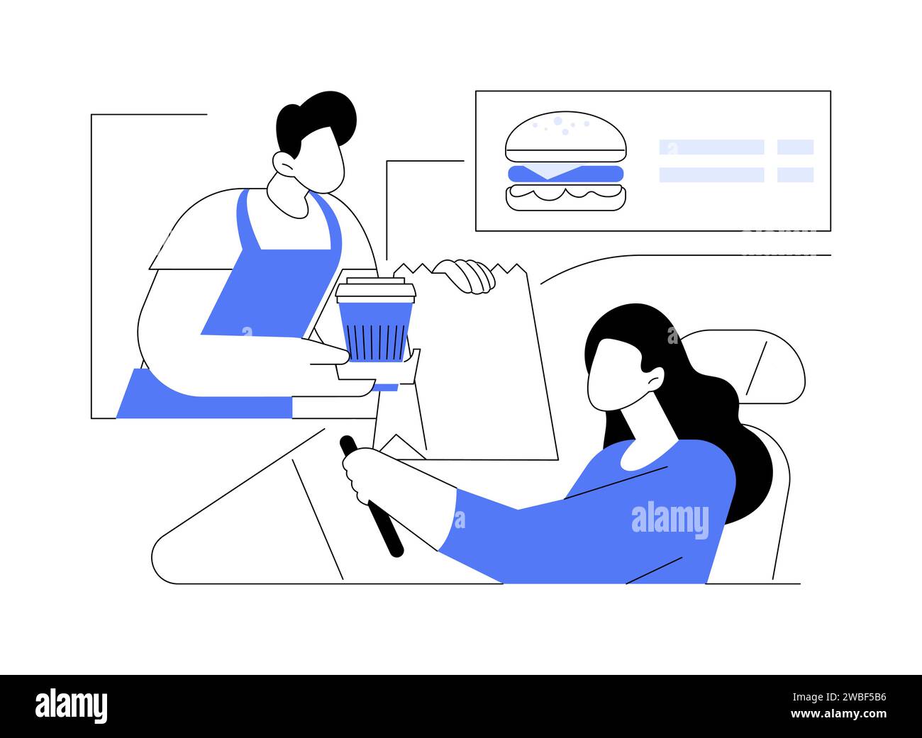 Getting order isolated cartoon vector illustrations Stock Vector Image ...