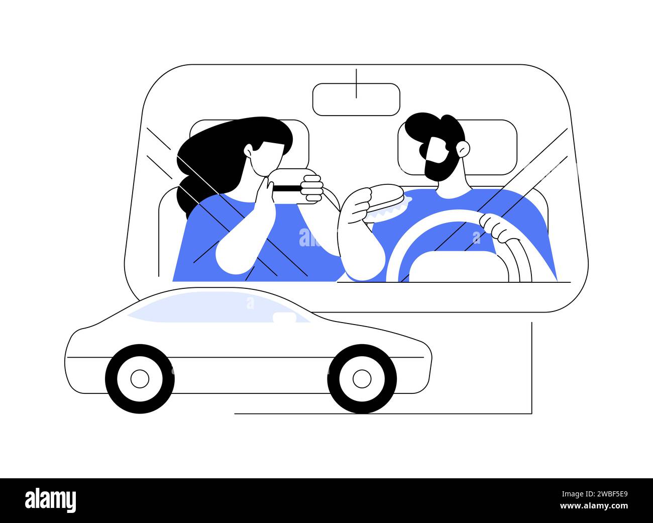 Having lunch isolated cartoon vector illustrations Stock Vector Image ...