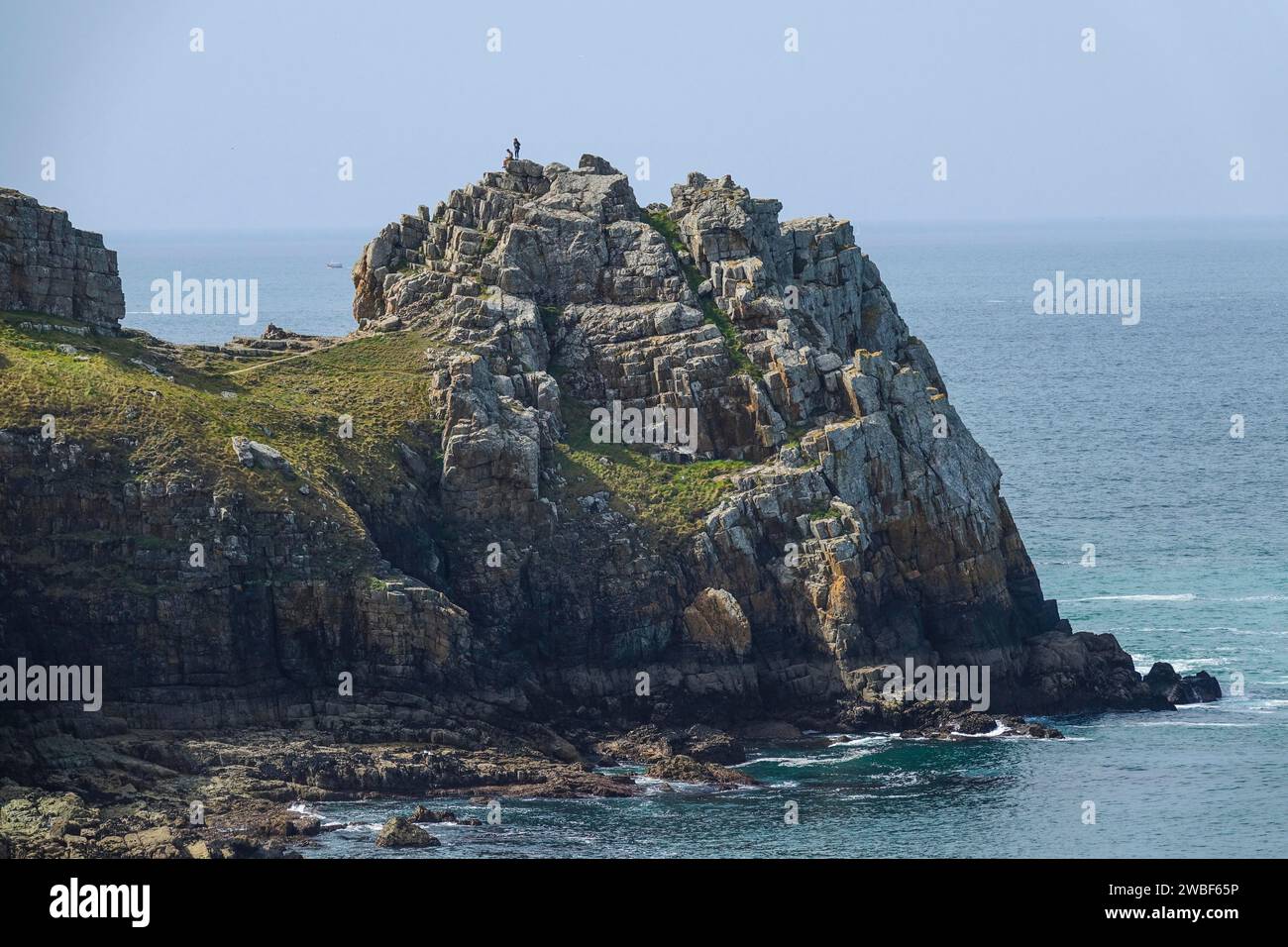 Rock formation at the Pointe de Dinan, Crozon, Crozon Peninsula ...