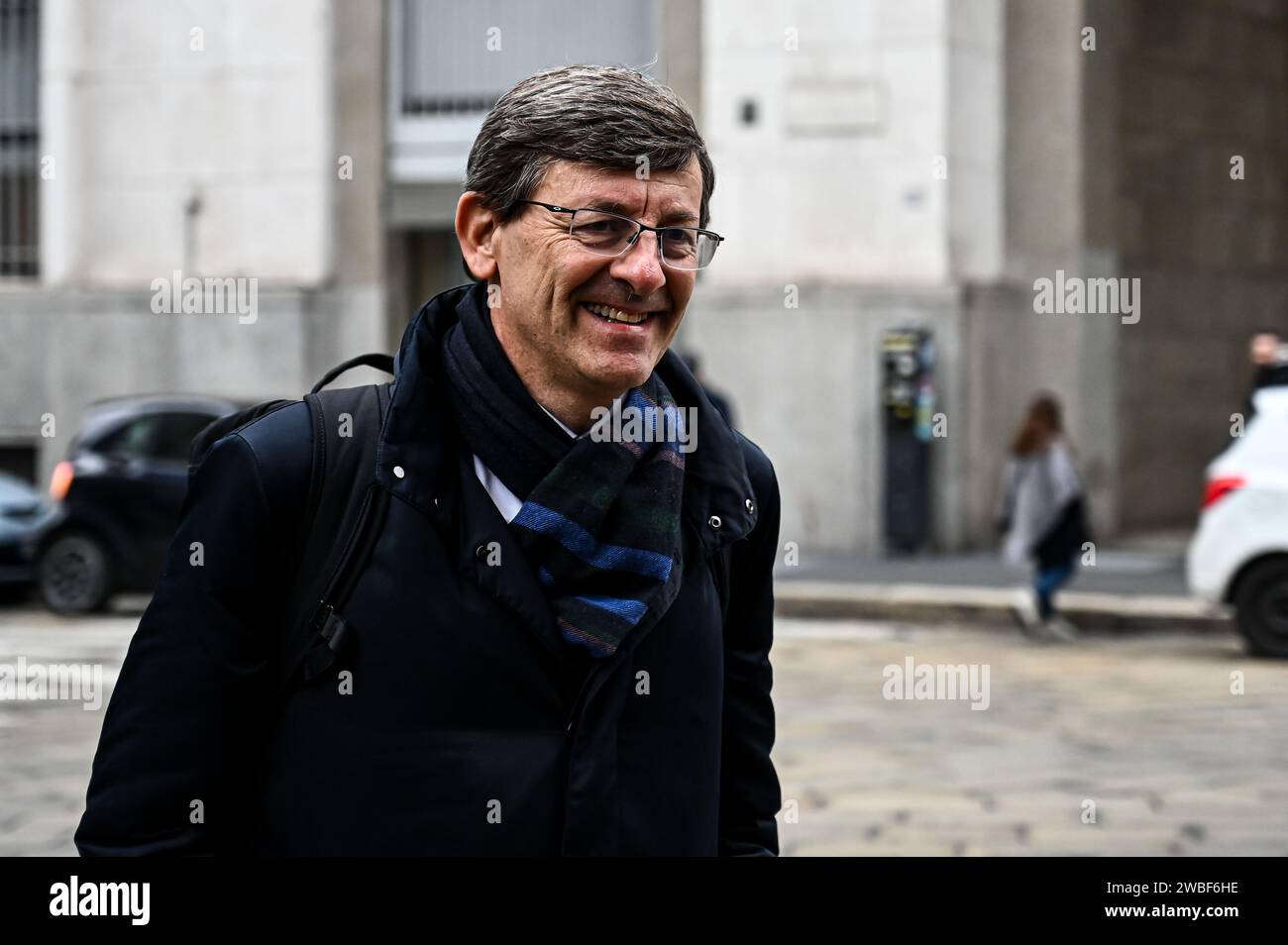 Vittorio Colao arrives to meet former Italian Prime Minister and former ...