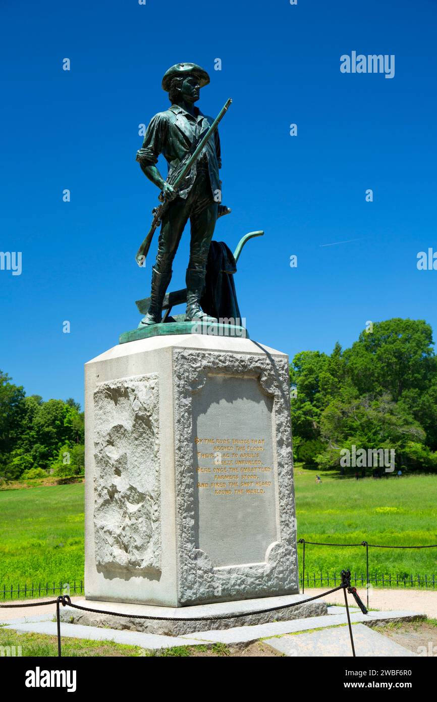 Minute Man statue, Minute Man National Historical Park, Massachusetts ...