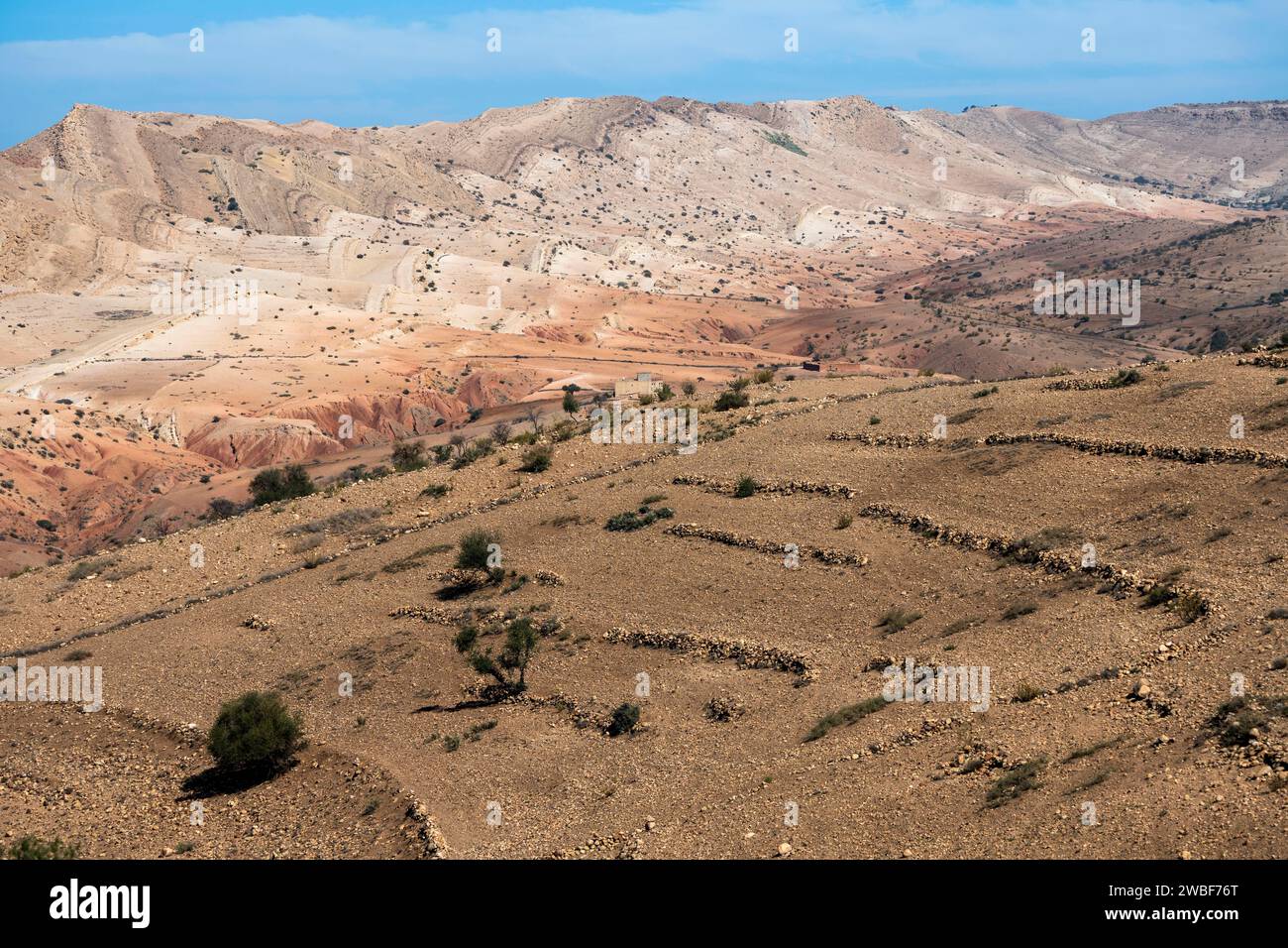 Colourful rocky landscape near Aghmat, Morocco Stock Photo - Alamy