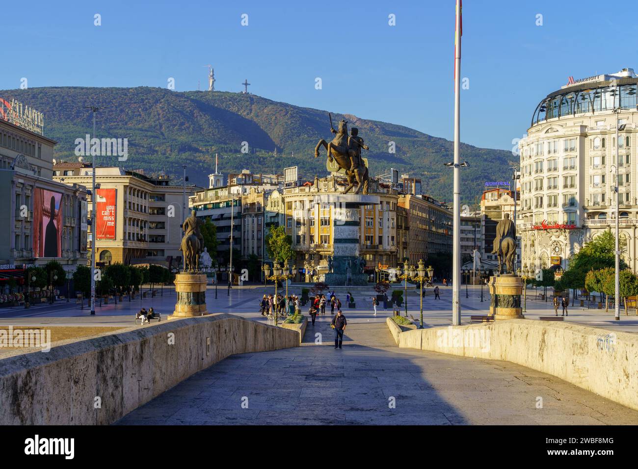 Skopje, North Macedonia - October 07, 2023: View of the Macedonia ...