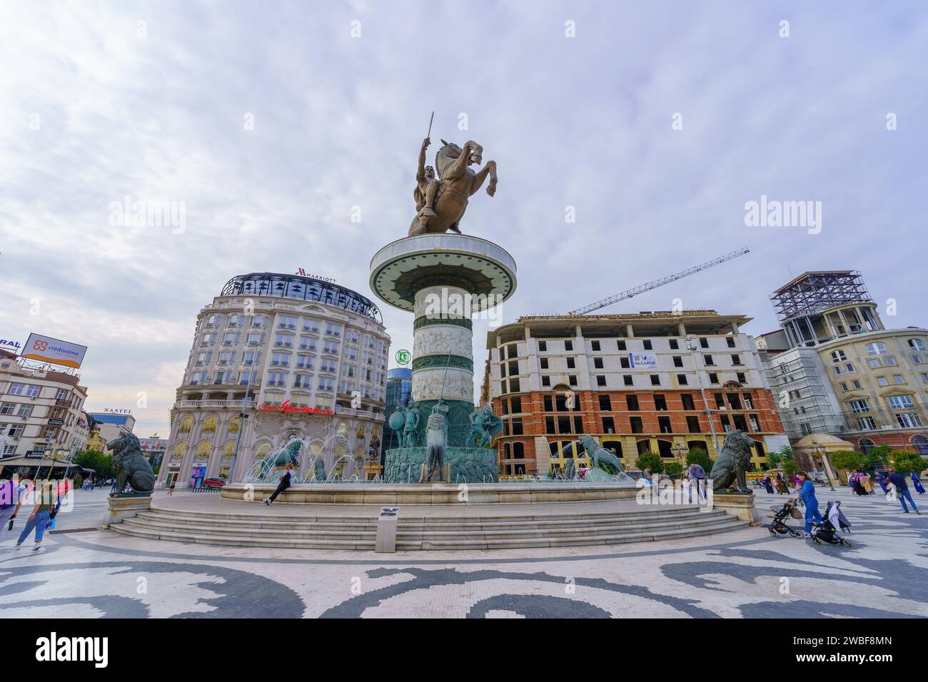 Skopje, North Macedonia - October 06, 2023: View of the Macedonia ...
