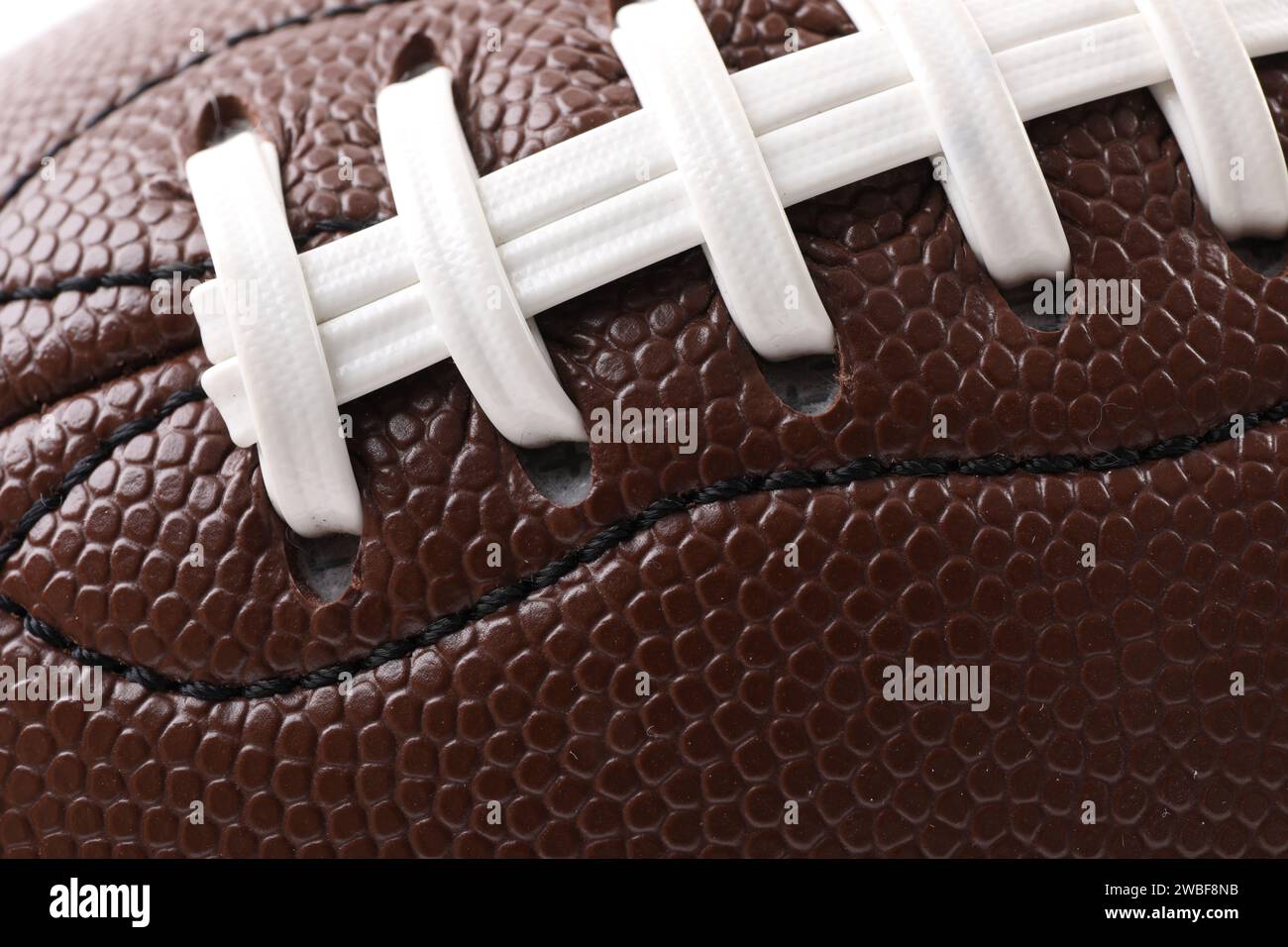 Leather rugby ball as background, closeup view Stock Photo - Alamy